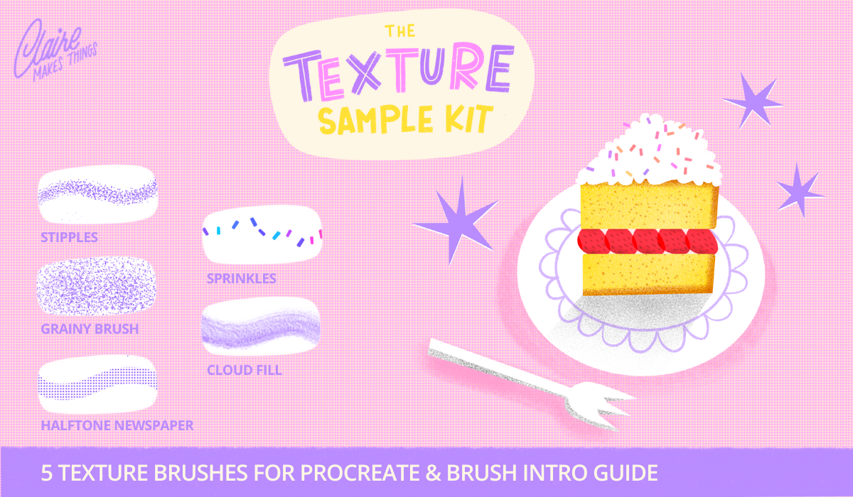 Draw a Fun Birthday Cake in Procreate: A Beginner’s Guide to Texture ...