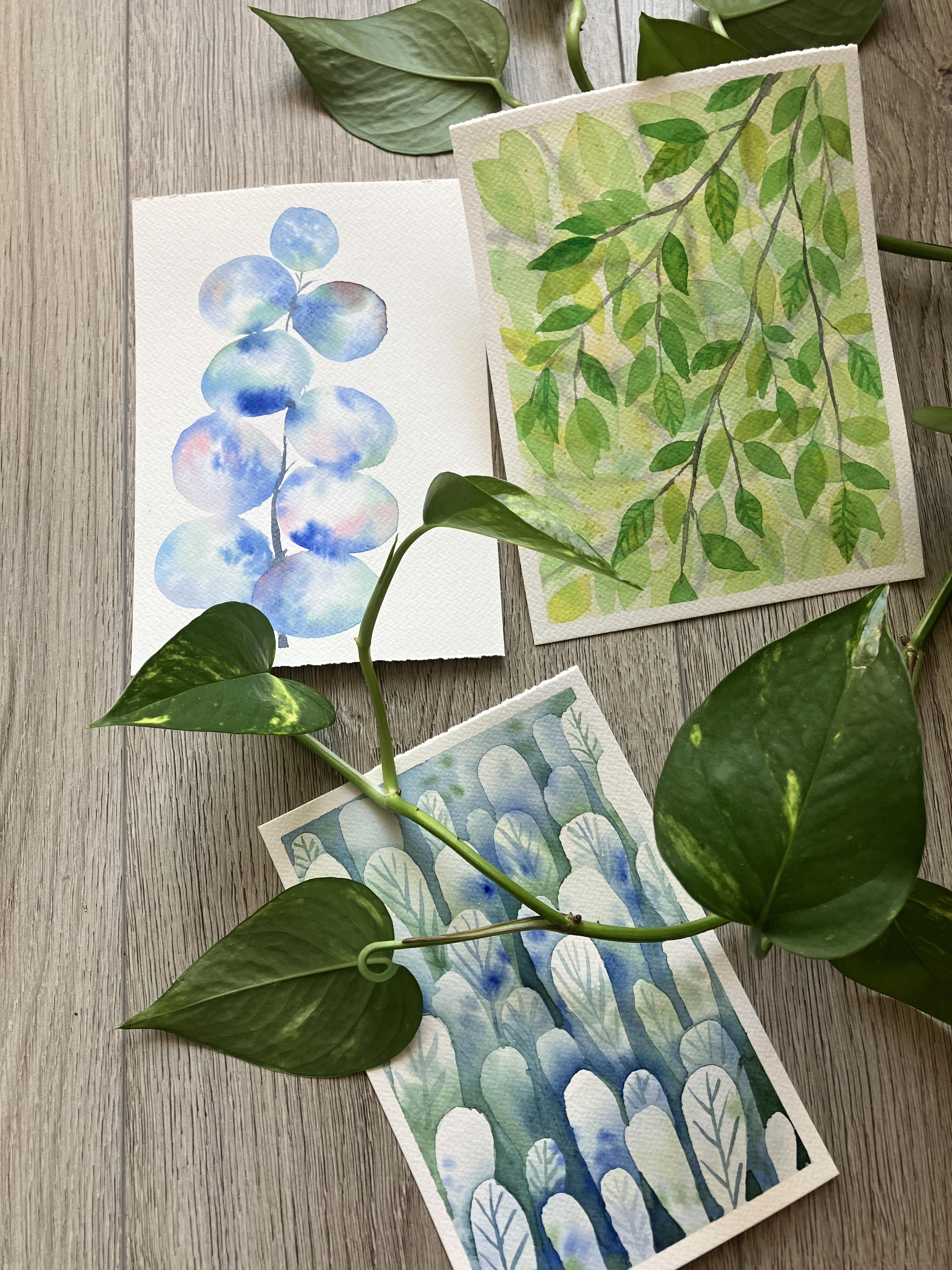 Watercolor Mindfulness - 3 Easy Relaxing Paintings for Beginners | Jana ...