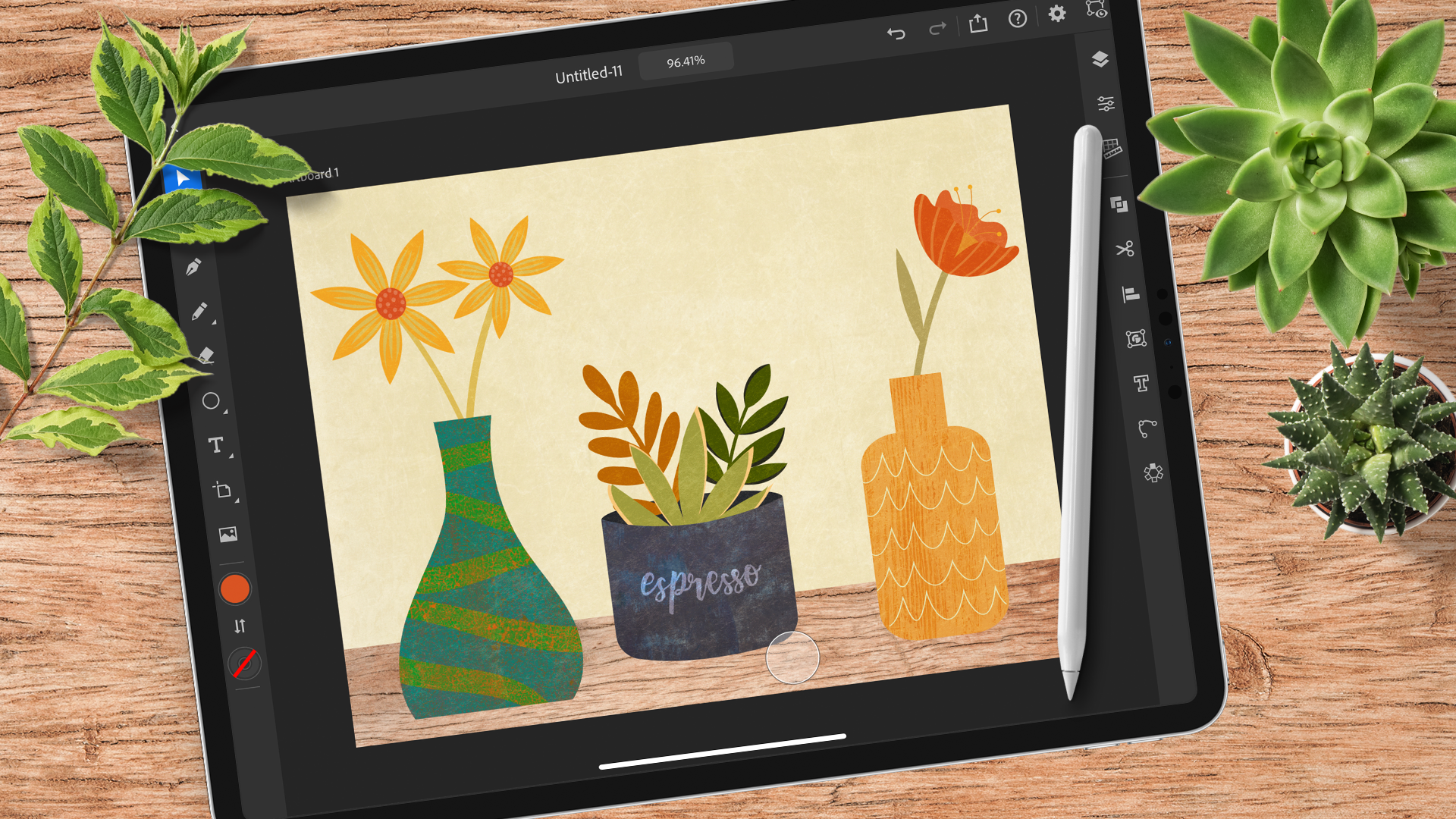 A Beginner Guide to Adobe Illustrator for iPad | Create Vector Art on the Go | Tracey Capone | Skillshare