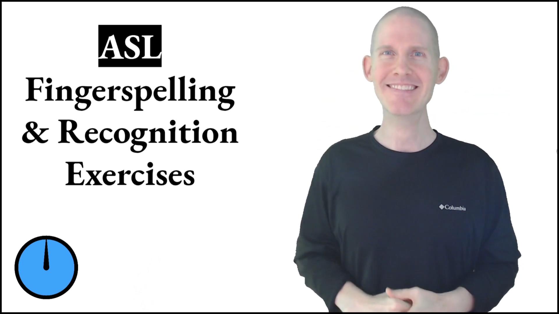 ASL | Fingerspelling Exercises | American Sign Language | Able Lingo ...