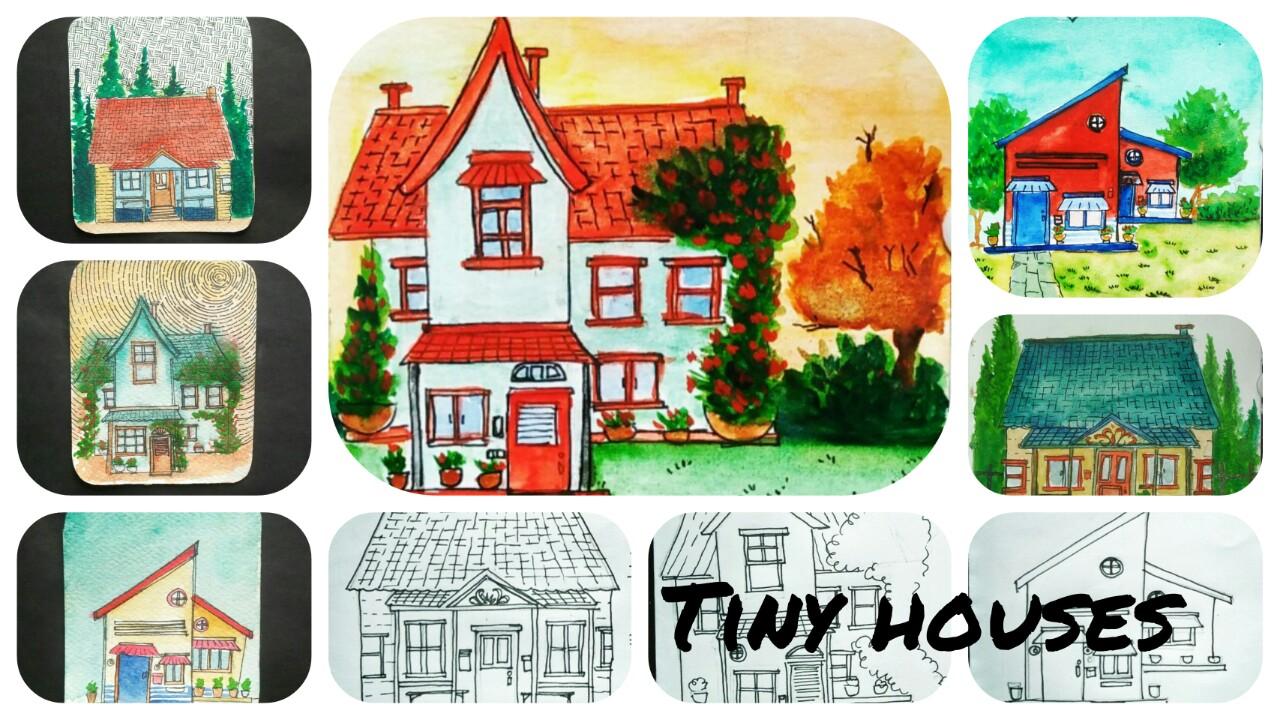 Drawing tiny houses in watercolor | Vishal Munshi | Skillshare