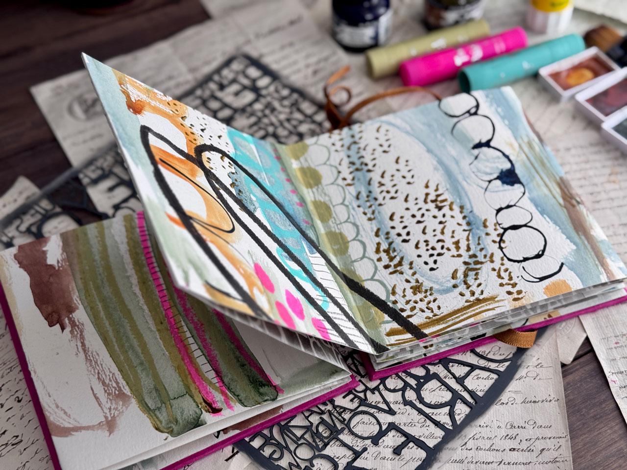 Fold, Paint, Create: Making a Concertina Art Book for Mixed-Media Fans ...