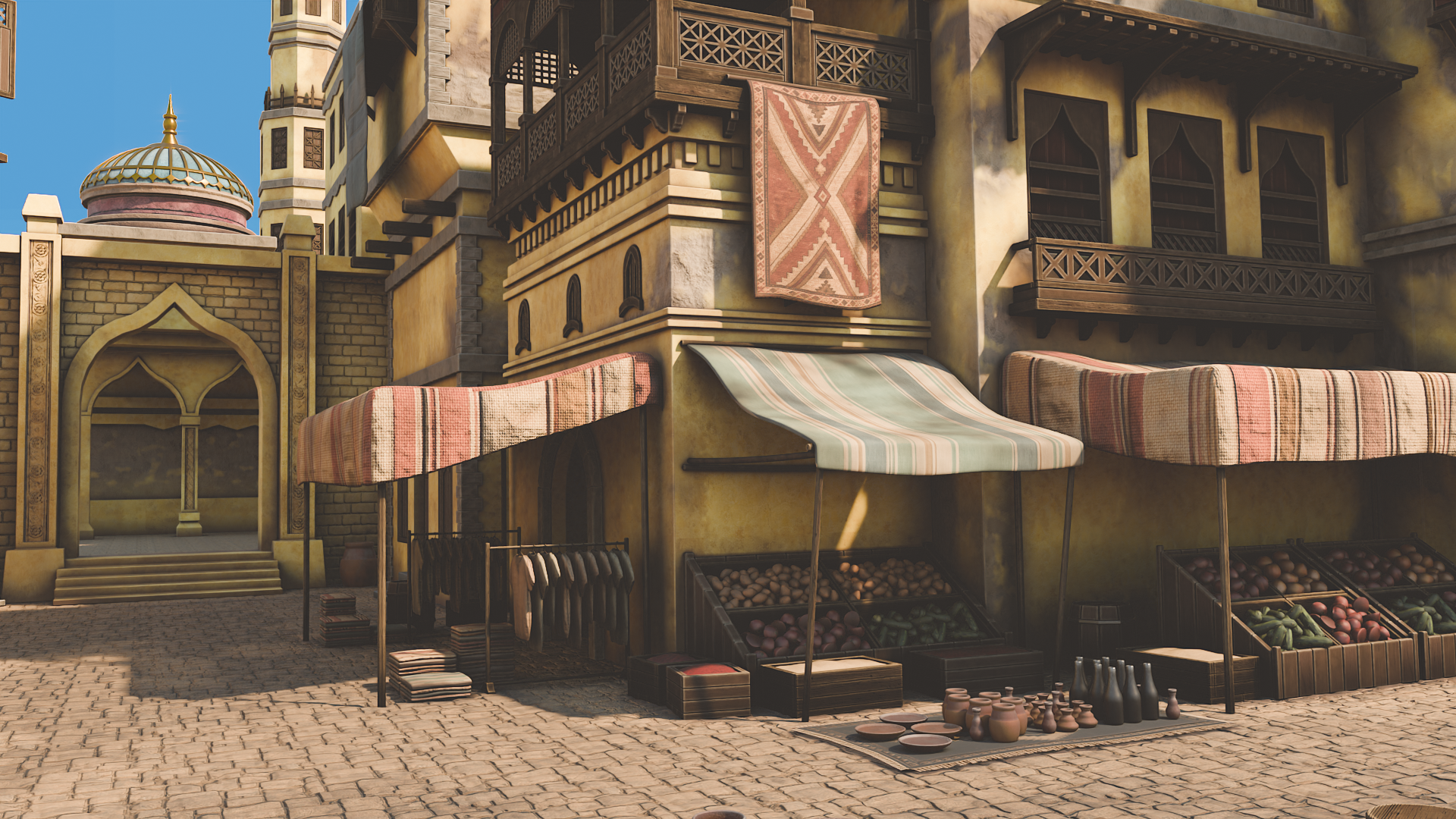 Blender Stylized Arabian Market: Build a 3D Environment | 3D Tudor ...