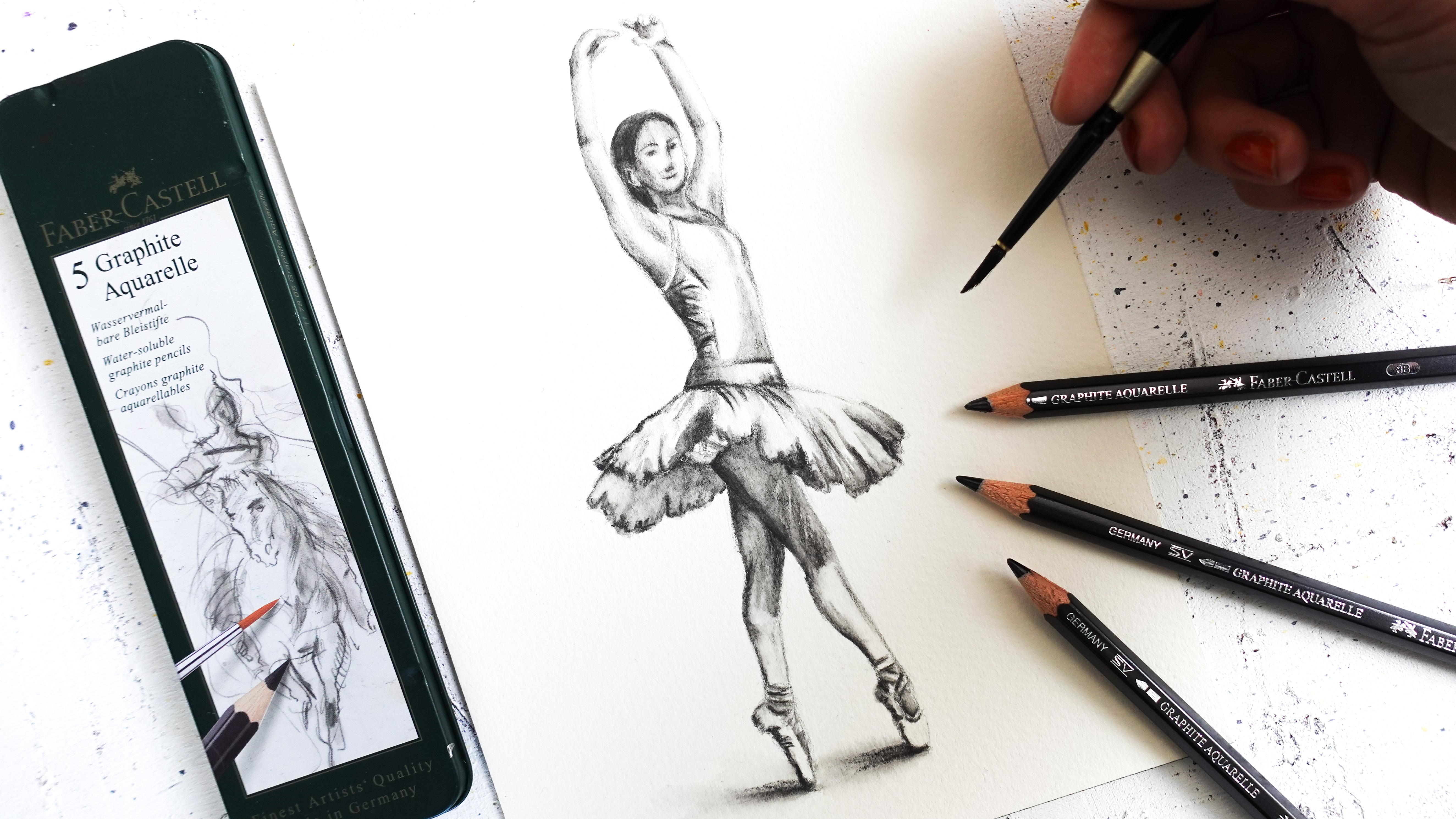 how to draw water pencil