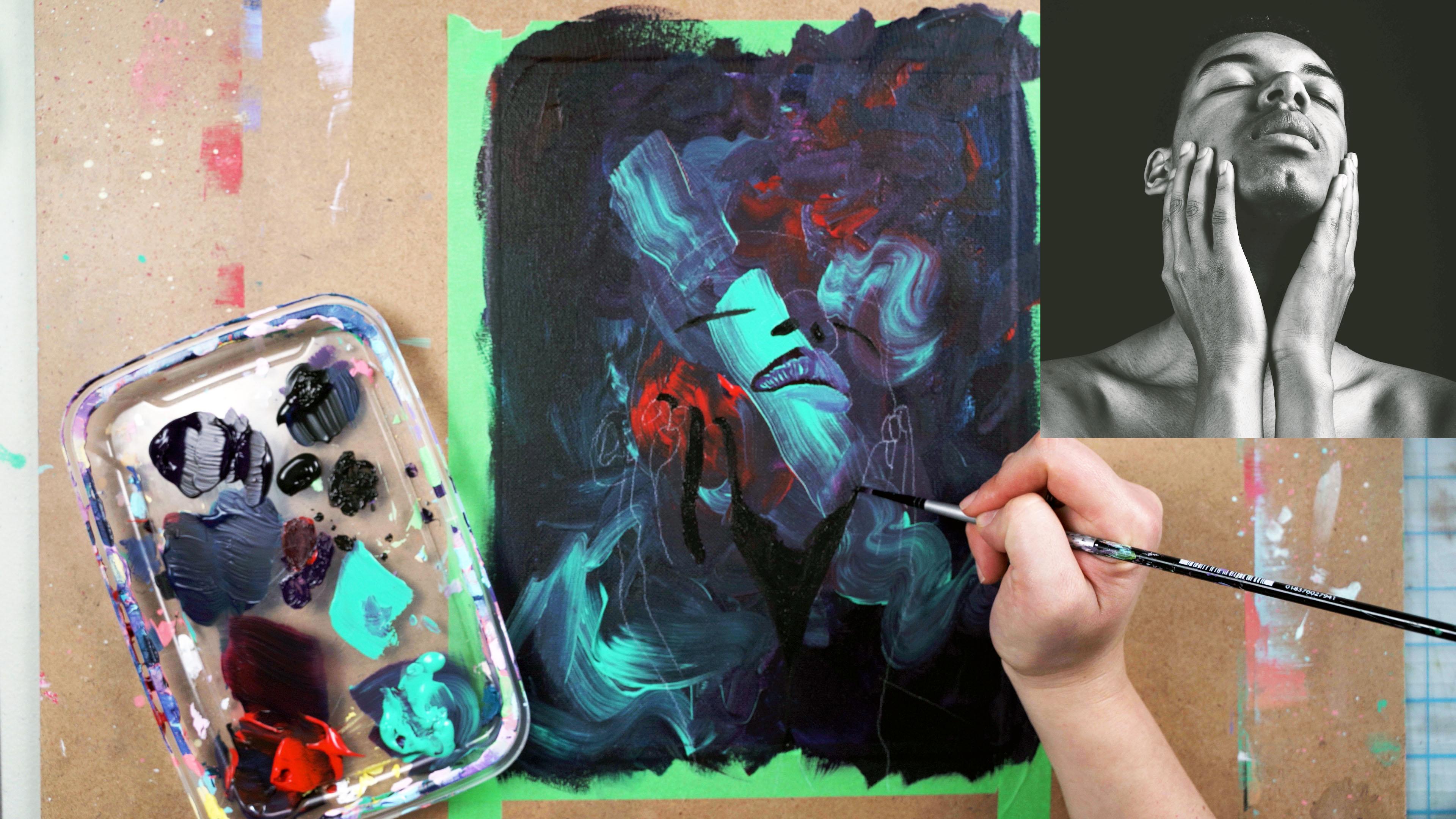 Expressionism Acrylic Painting Class | Expressive, Emotional Art | Cori ...