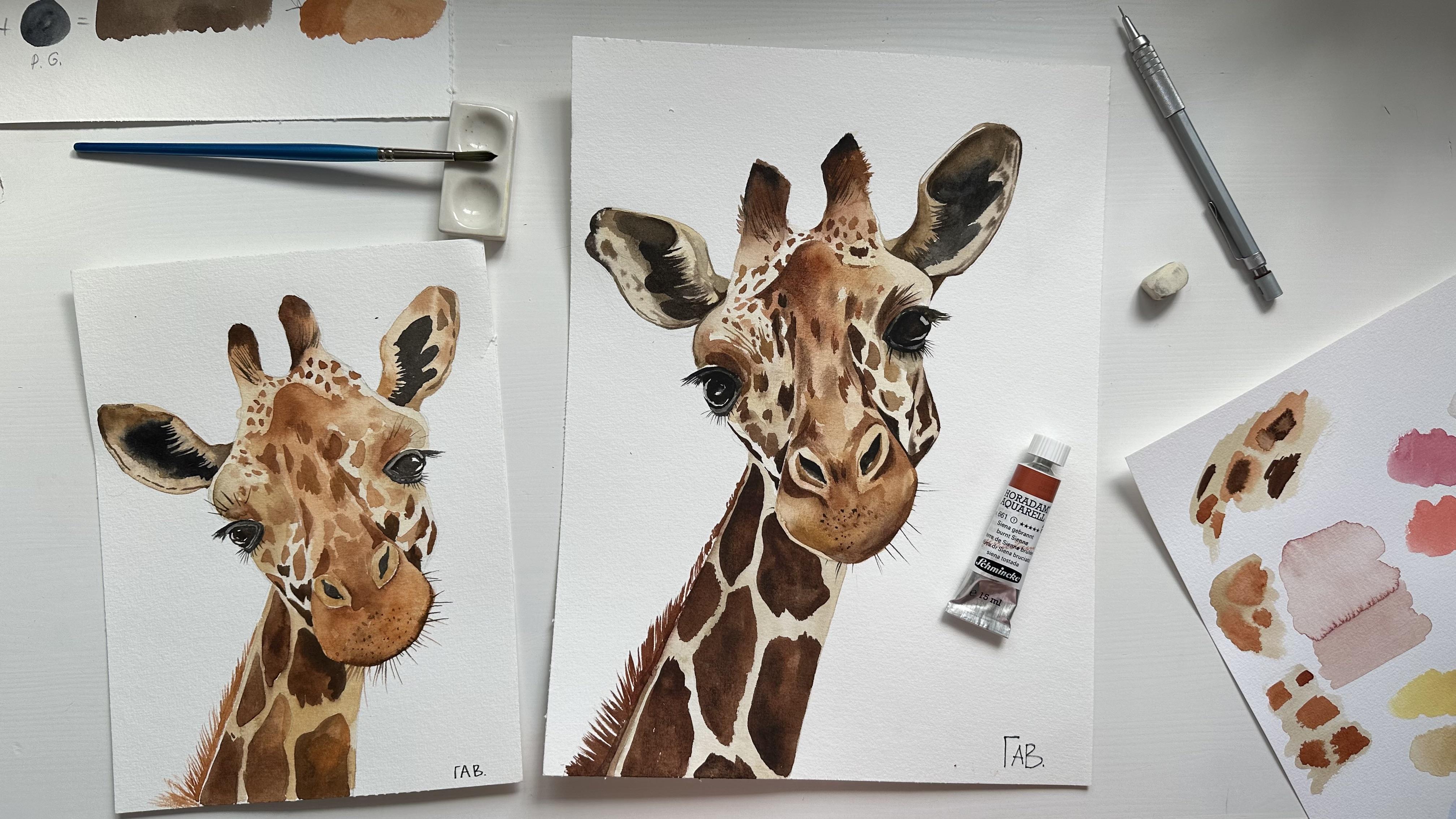 how to draw a lifelike giraffe