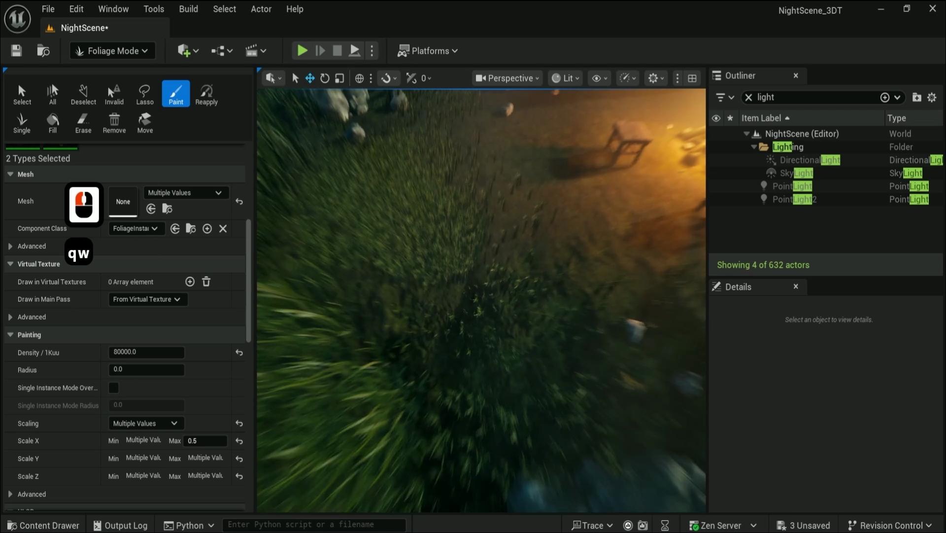 Unreal Engine 5 Stylized Night Environment: VFX Lighting, Foliage ...