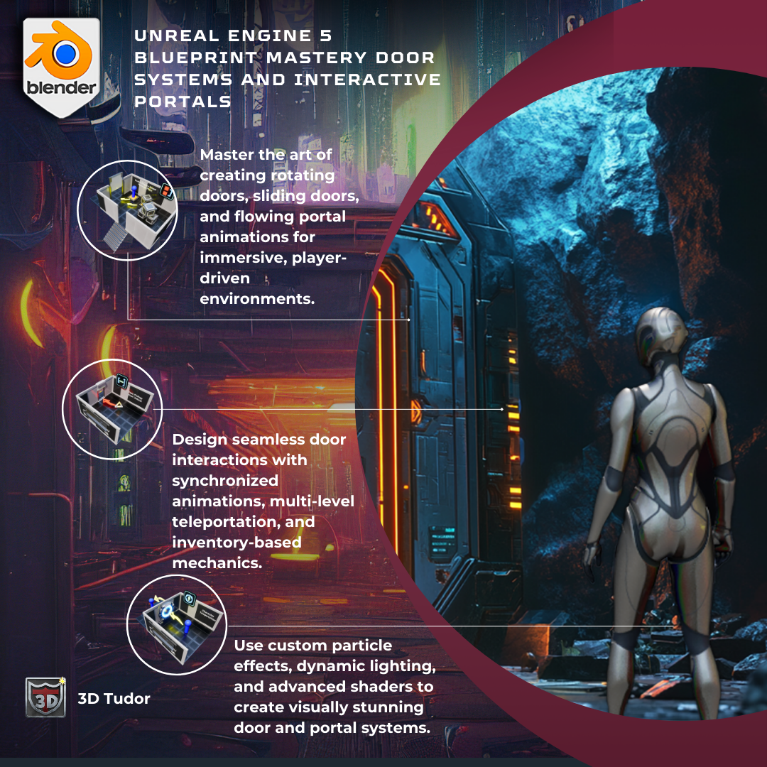 Unreal Engine 5 Blueprint Mastery: Door Systems and Interactive Portals | 3D Tudor | Skillshare