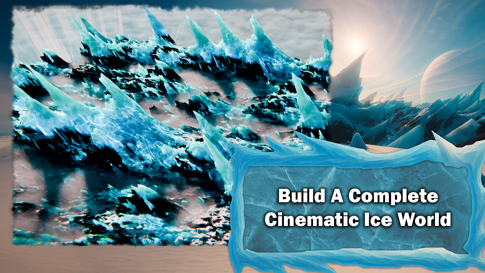 Blender and Gaea Masterclass – Procedural Ice World | 3D Tudor | Skillshare