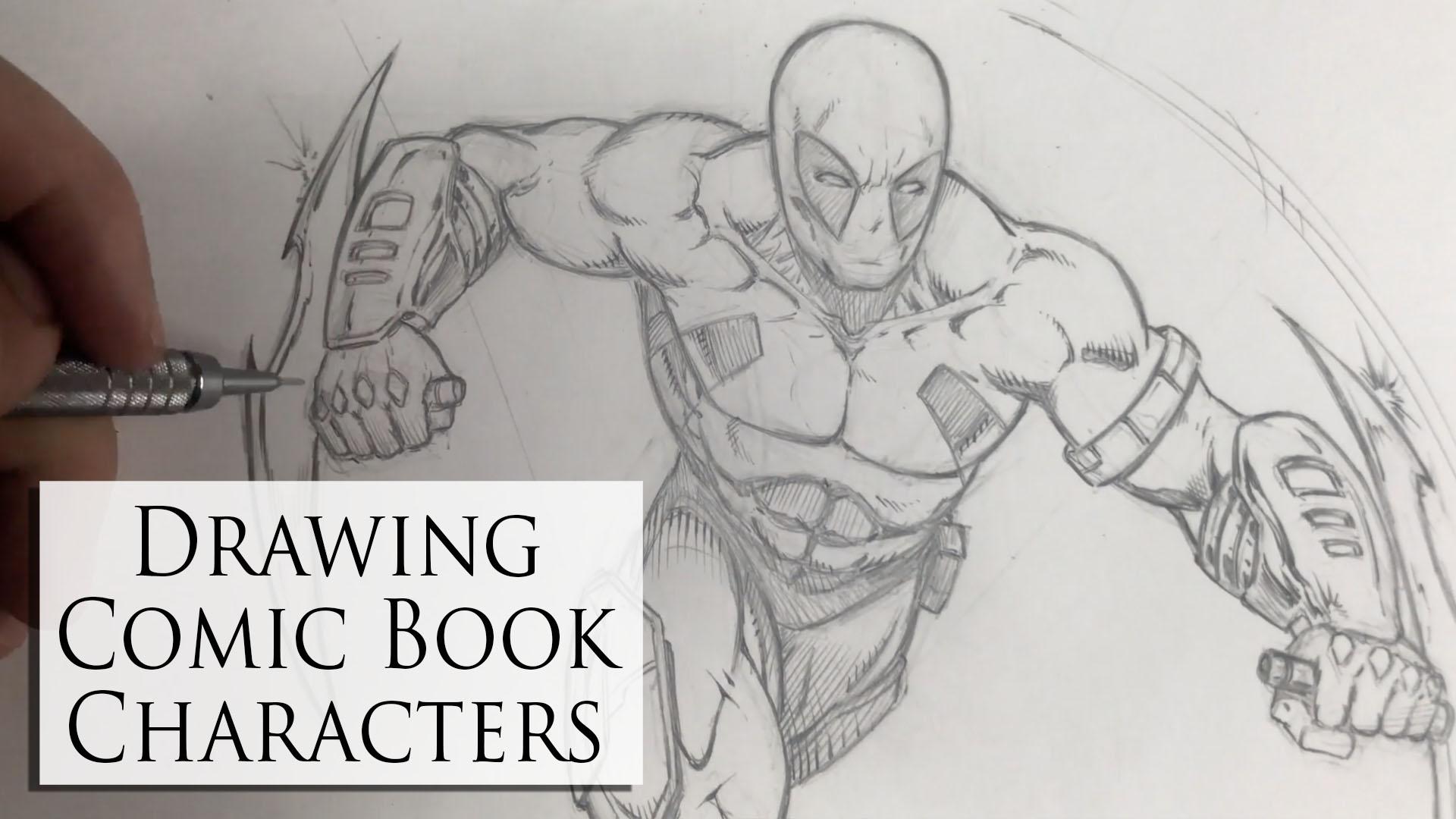 Drawing A Comic Book Character Pose To Rendering Robert Marzullo 