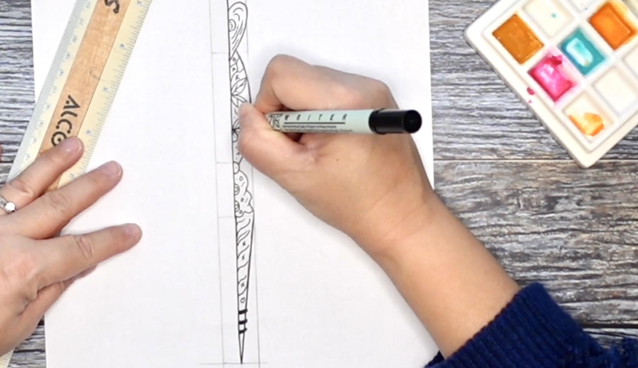 Drawing Personalized Magic Wands: Create Mixed Media Art | Tammie Ann ...