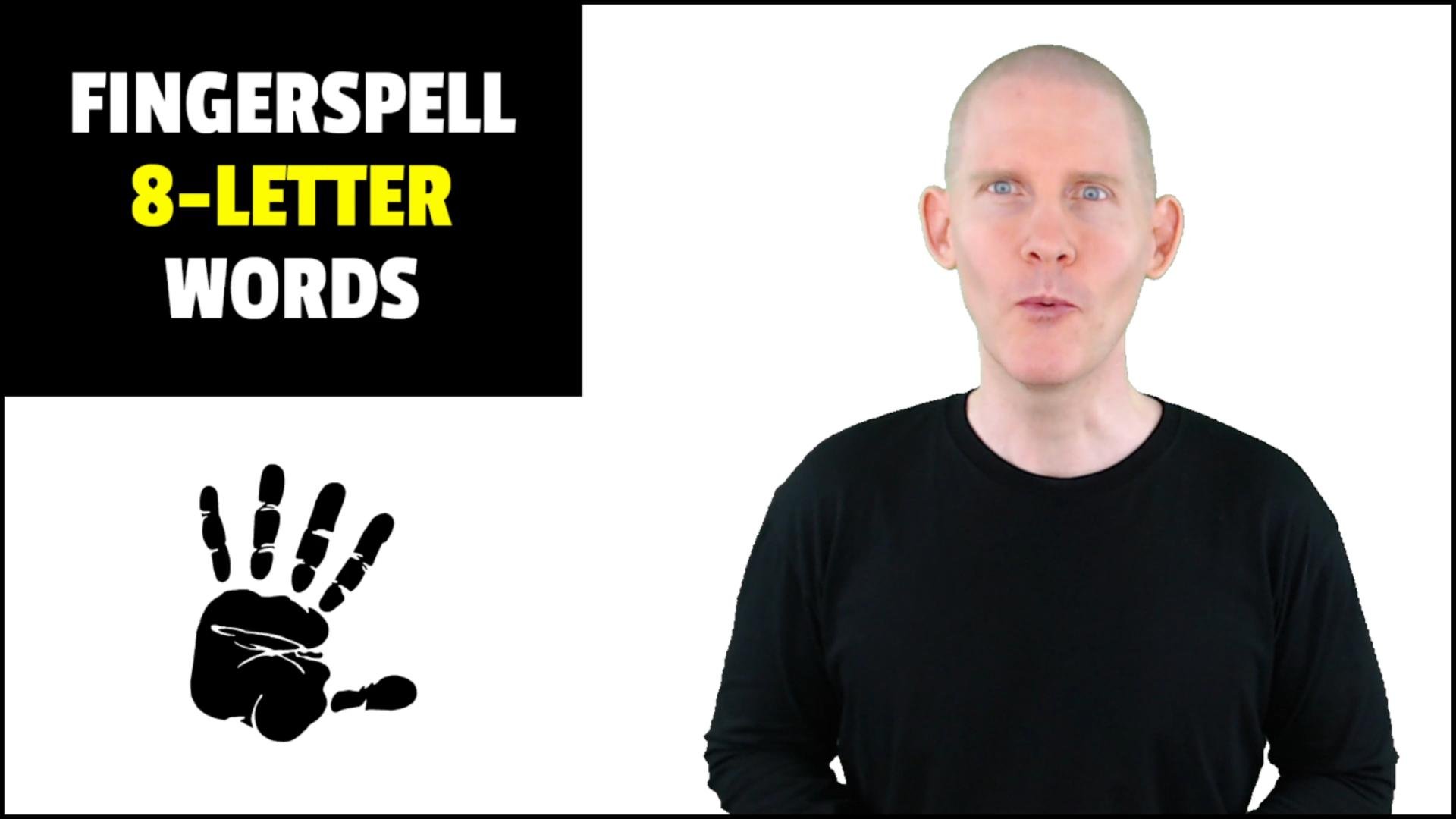 Finger Spelling Words