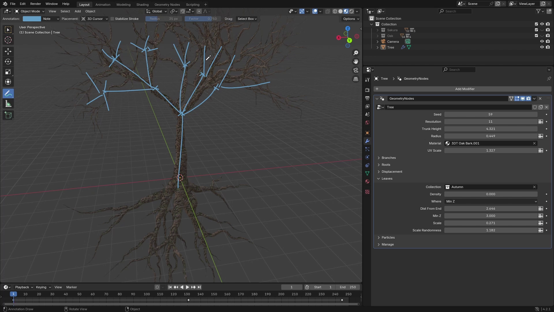 3D Trees with Blender Geometry Nodes | 3D Tudor | Skillshare