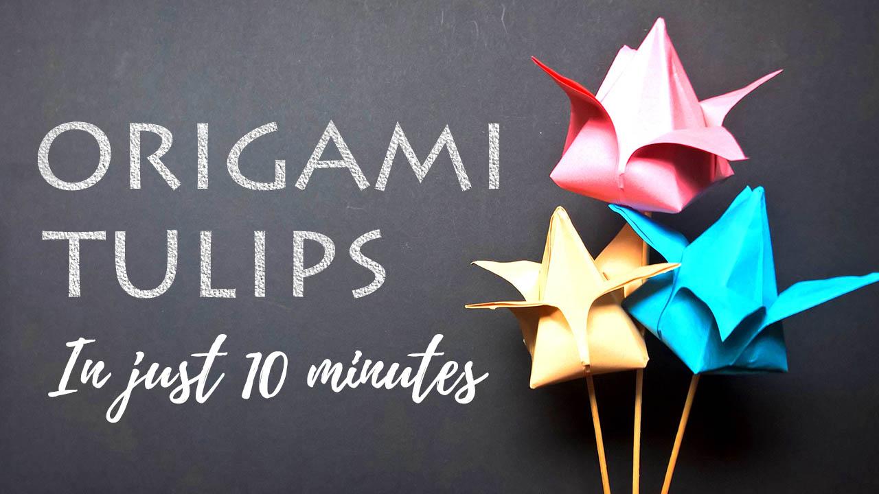 Origami Tulip - einfaches Papier folding - perfektes Mother's ...