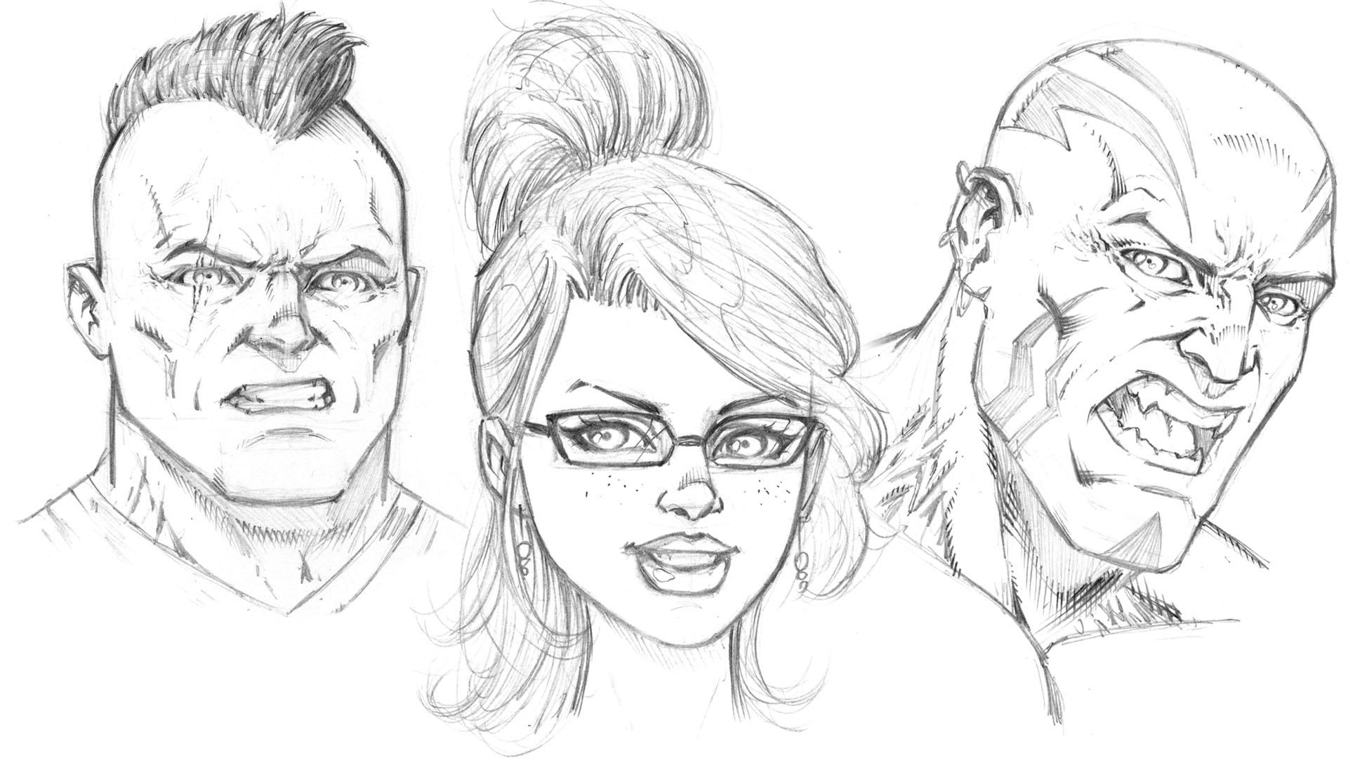 Drawing Comic Style Faces Using Traditional Art Supplies Robert