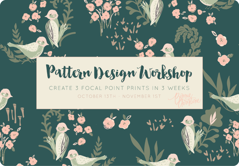 Pattern Design Workshop: Create 3 Focal Point Prints in 3 Weeks ...