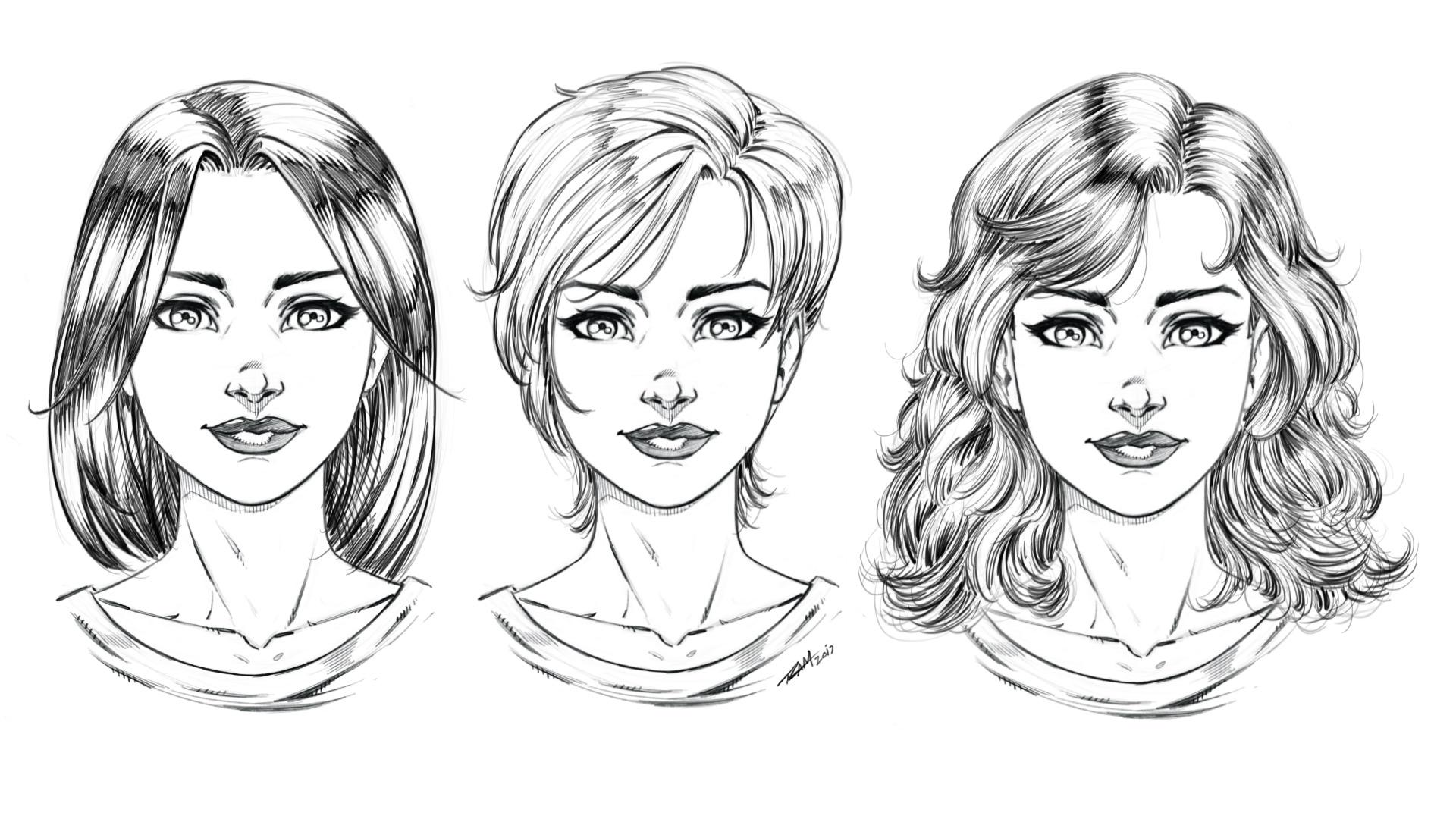 How To Draw Female Hair Cartoon Best Hairstyles Ideas For Women And Men In 2023