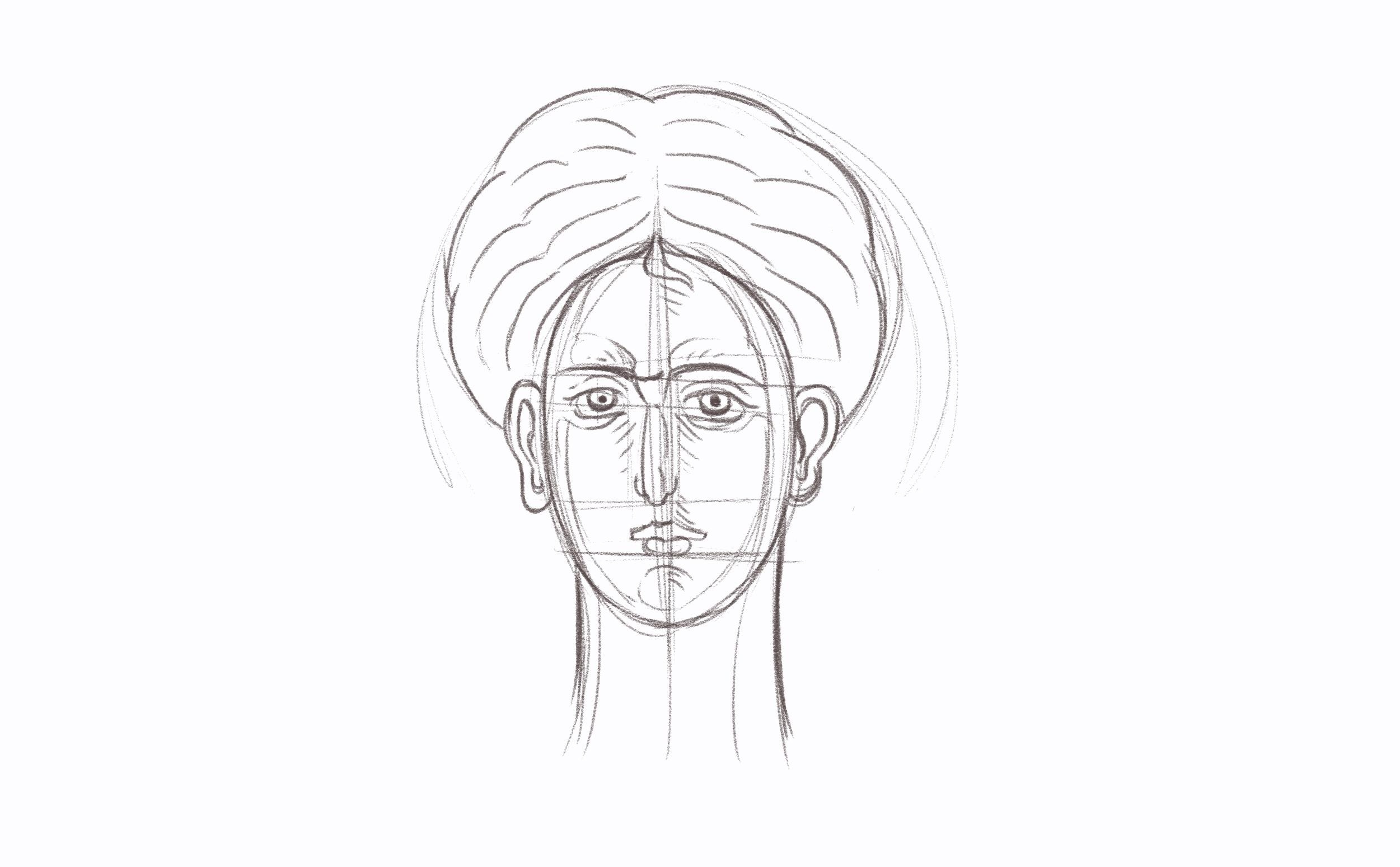 Retarded Face Drawing