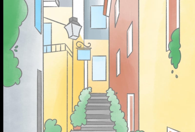 Basics of Perspective in Illustration: Drawing Scenes in Procreate ...