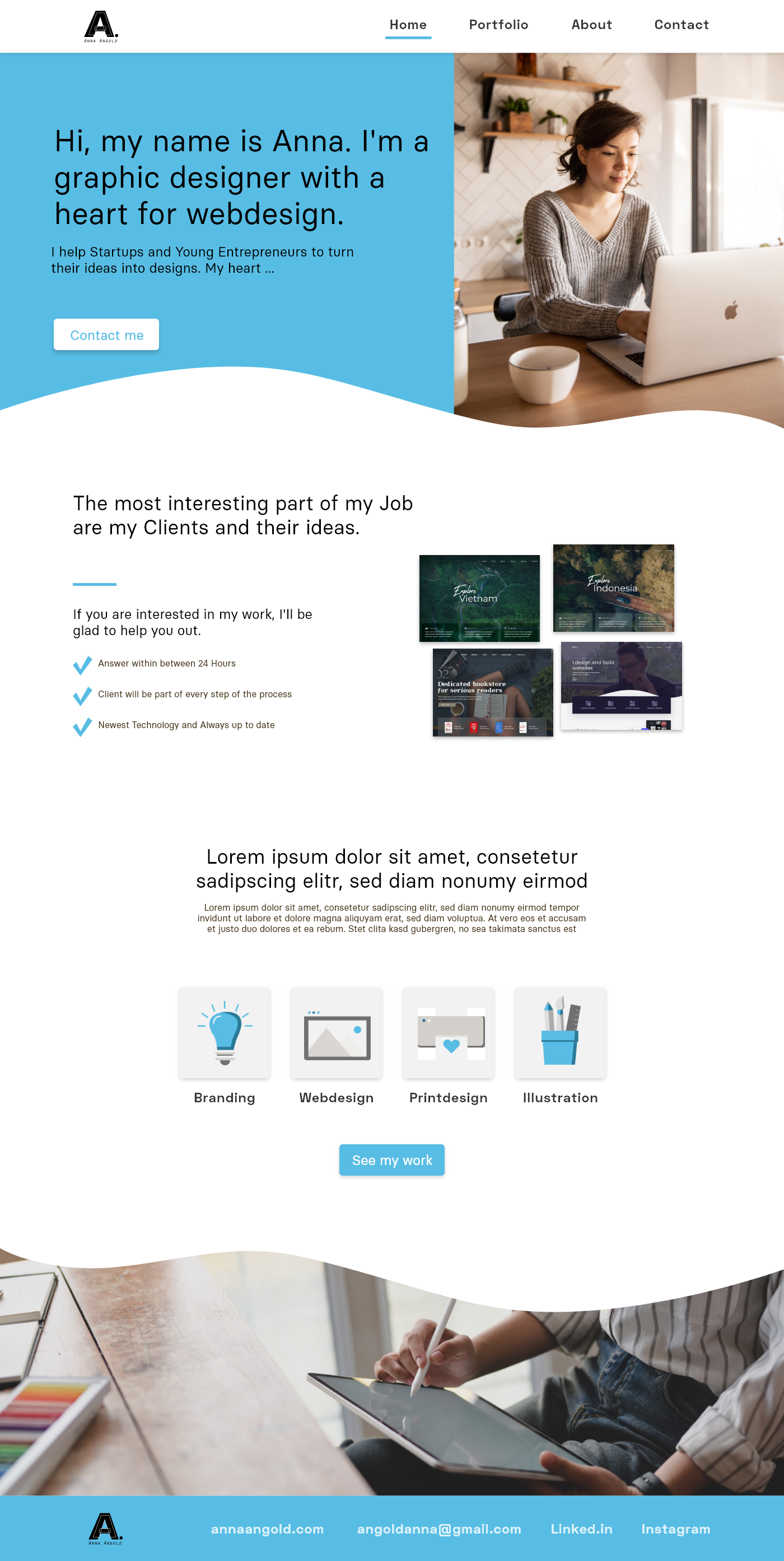 Own Portfolio Website | Skillshare Student Project Own Portfolio Website | Skillshare Student Project