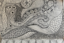 Abstract Drawing Without Color