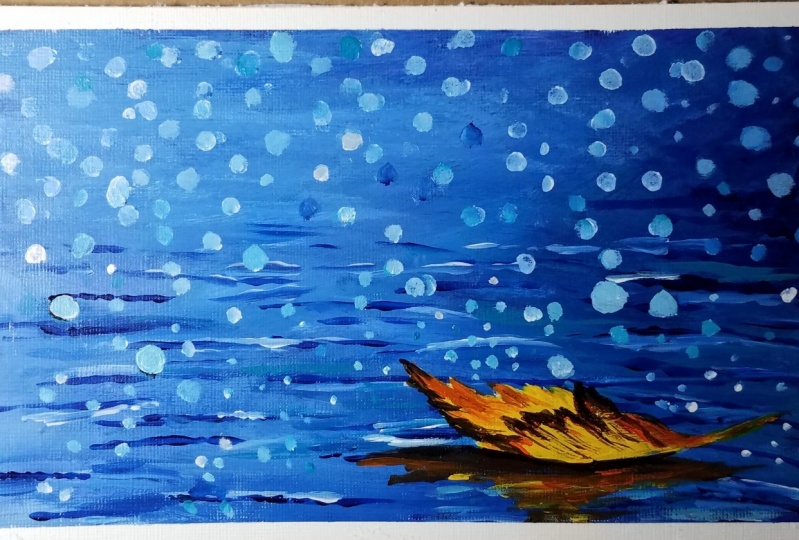 Acrylic painting for beginners - Monsoon landscape | Debasree Dey ...