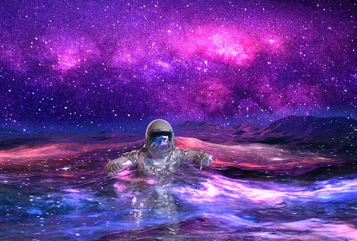Astronaut Bathing
