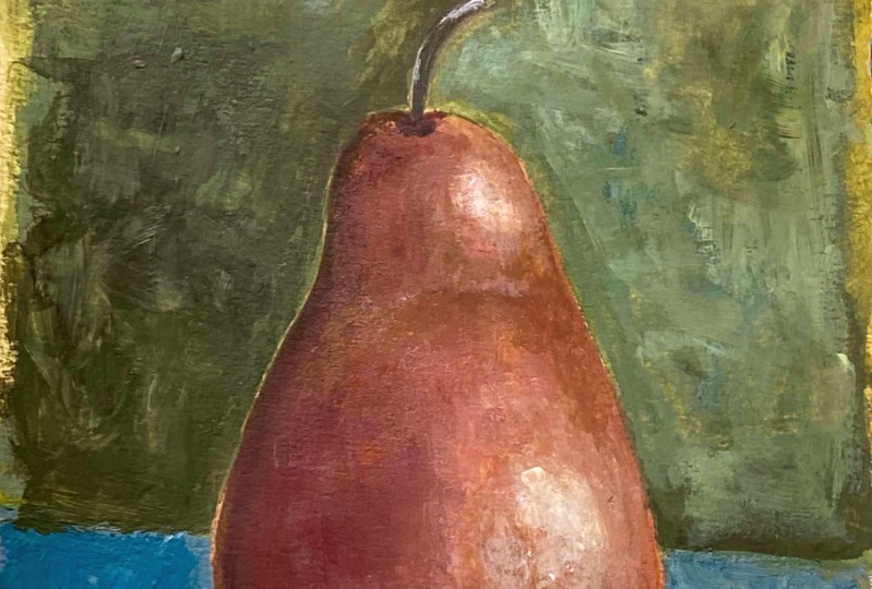 Gouache Illustration for Absolute Beginners | Let's Paint a Pear ...