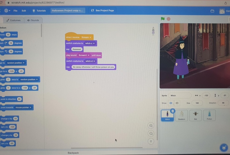 Let's create Halloween animation project in Scratch 3.0 | Dr Ana Uzelac ...