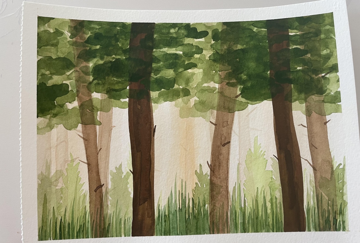 Simple Forest Painting