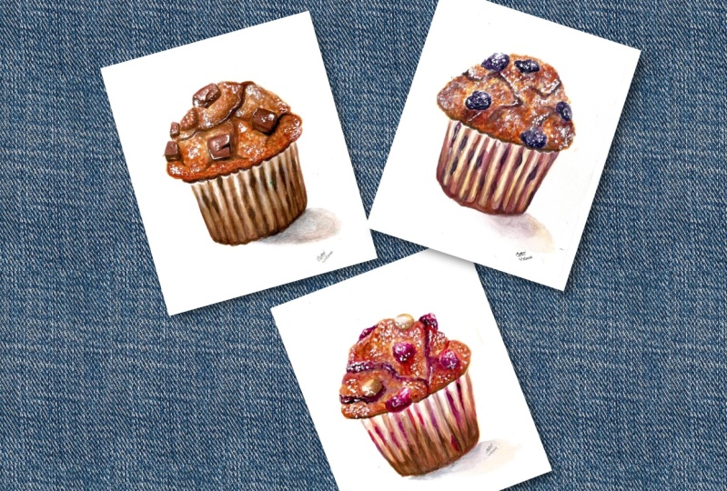 Learn to Paint Realistic Muffins Without Reference | Nianiani | Skillshare