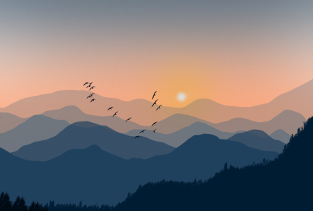Misty Mountain Sunrise Landscape in Procreate | Sheetal Shetty | Skillshare