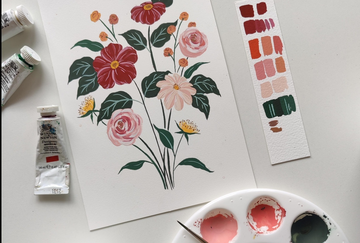 Flower Designs For Project Work | Best Flower Site