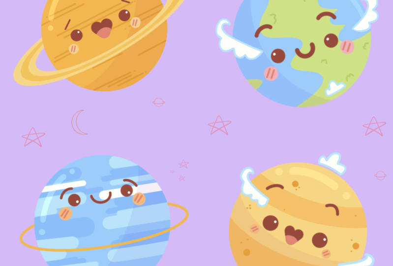 How to Draw Kawaii Illustrations: Cute Planets | Procreate | Uni Corn ...