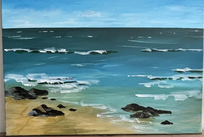 Loose Acrylic Seascape : Paint From Reference While Adding Your Own ...