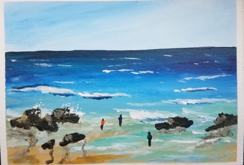 Loose Acrylic Seascape : Paint From Reference While Adding Your Own ...