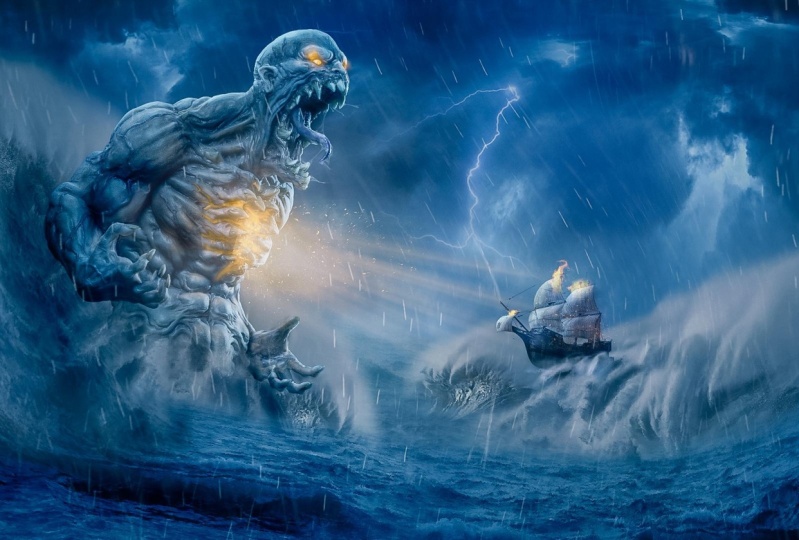 Advanced photo manipulation | Ocean Monster | Adobe photoshop | Nour ...