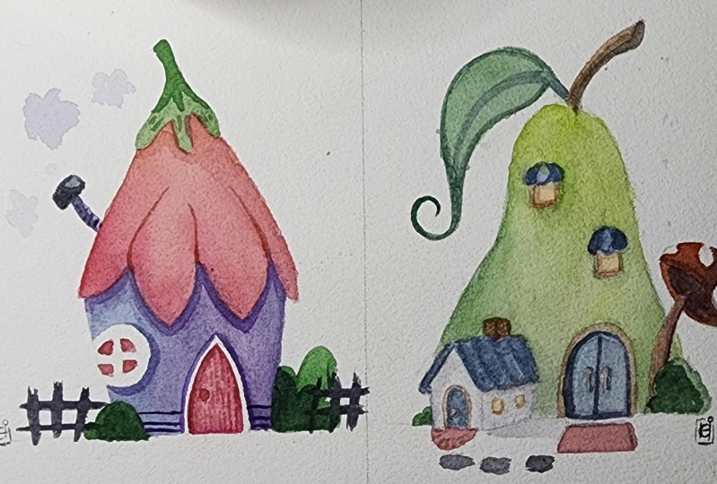 Fairy House: Master Layering in Watercolors | Bianca Luztre Art ...