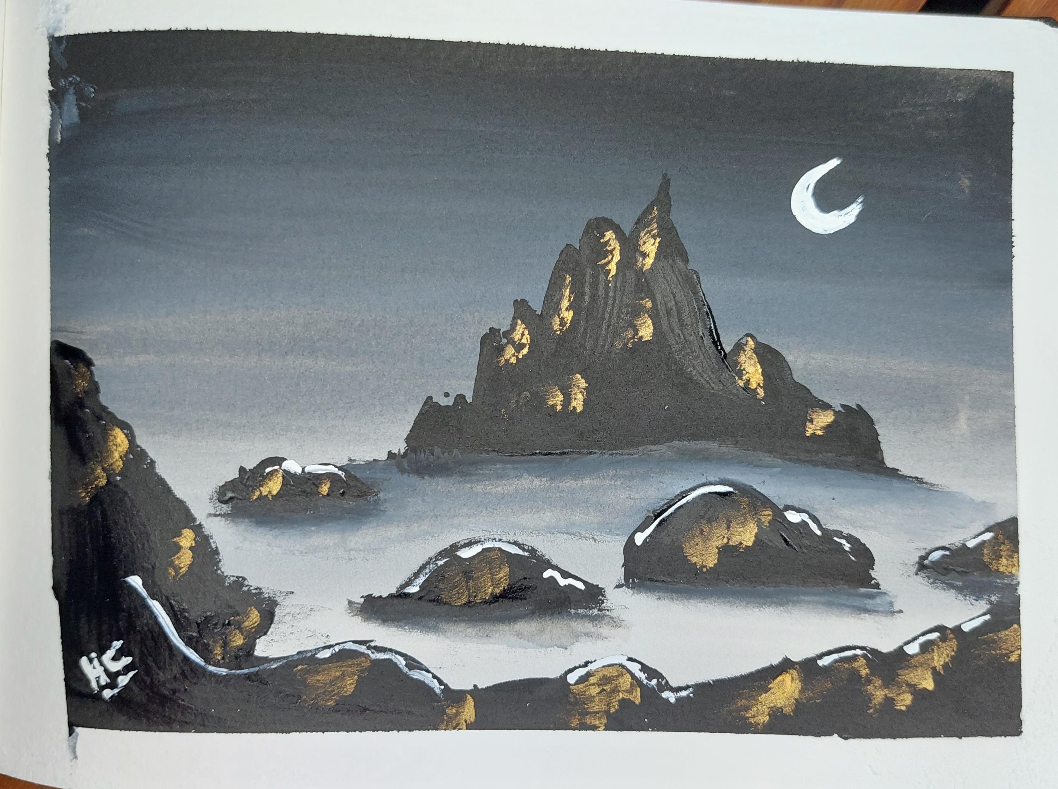 Achromatic Color Scheme Paintings