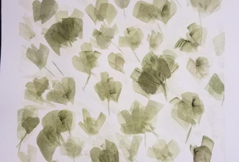Easy And Trendy: Create One-Color Floral Pattern in Watercolor | Alina ...
