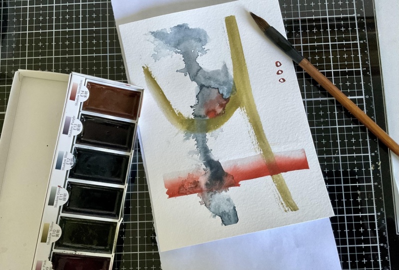 Intuitive Painting: Creating Abstracts with E-Sumi Ink Watercolors ...