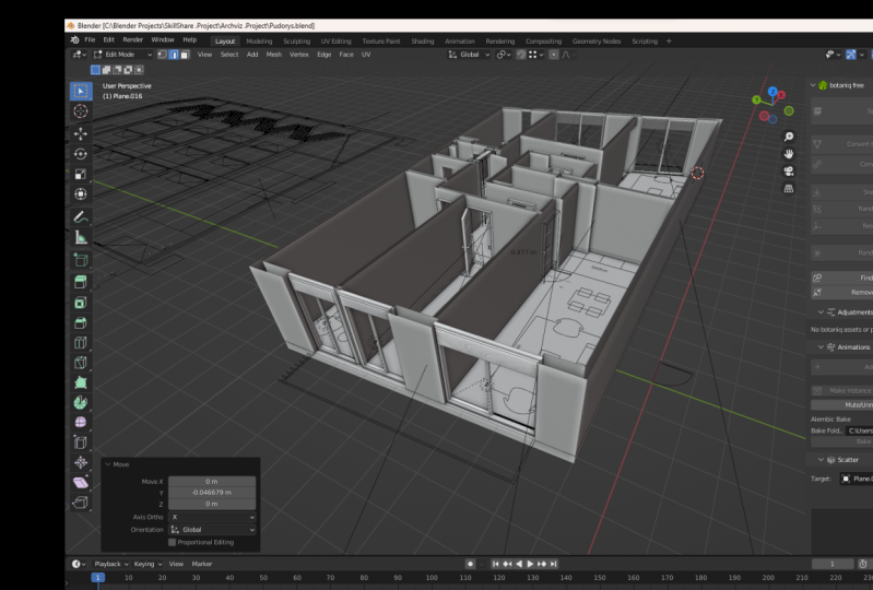 Archviz in Blender 2.80 / Class 2: Doors, windows and baseboards ...