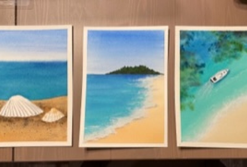 Seascapes for Beginners : Learn to Paint 10 Easy Watercolor Seascapes ...