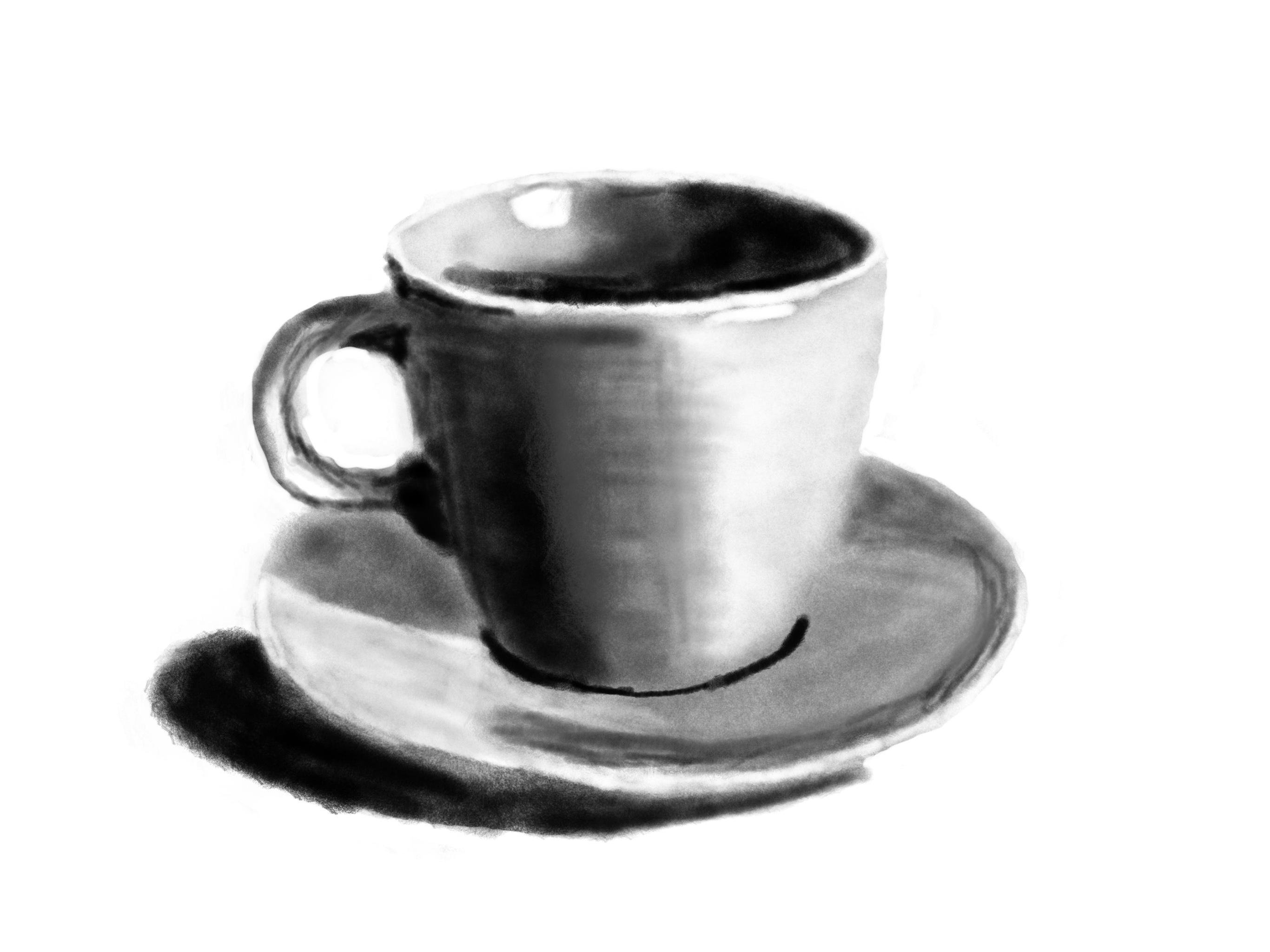 Coffee Mug Pencil Drawing