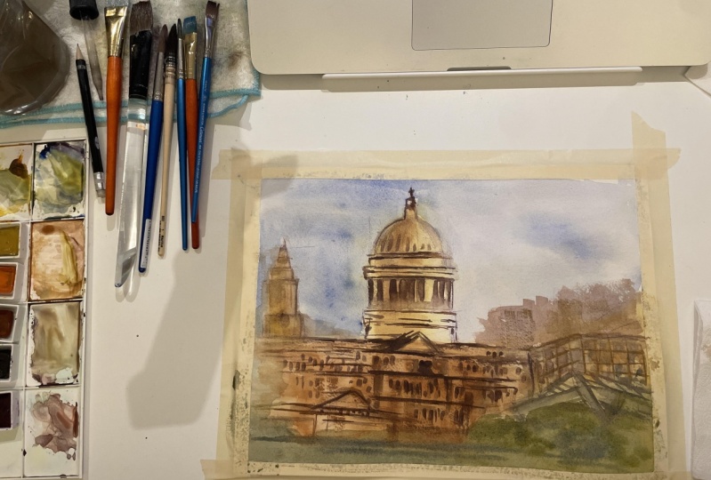 Urban Watercolor Quick Sketching: Paint in Loose Style and Simplify ...