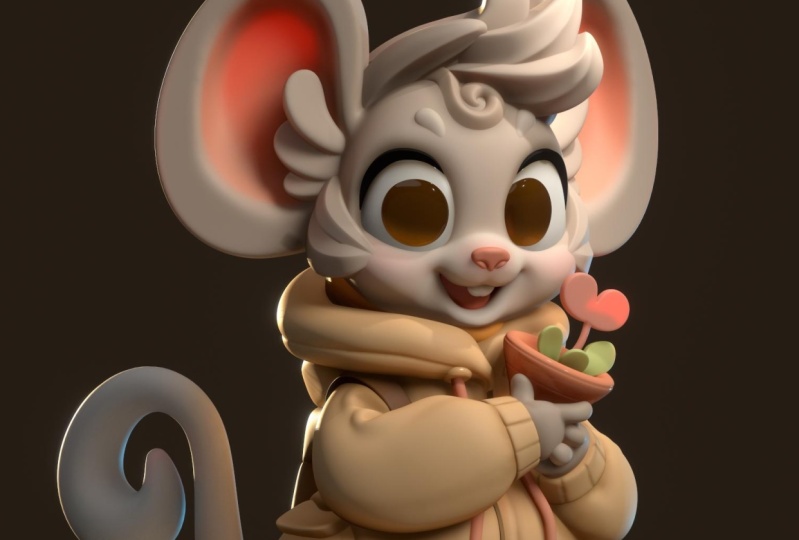 3D Advanced Character Workshop with Nomad Sculpt: Chibi Mouse | Dave ...