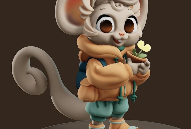 3D Advanced Character Workshop with Nomad Sculpt: Chibi Mouse | Dave ...