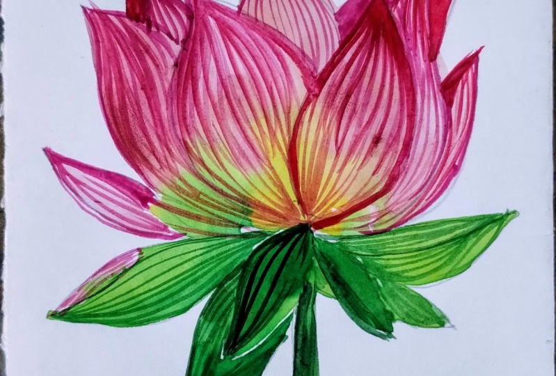 Acrylic Painting : Learn To Paint Realistic Lotus Flower | Mohini Sinha ...