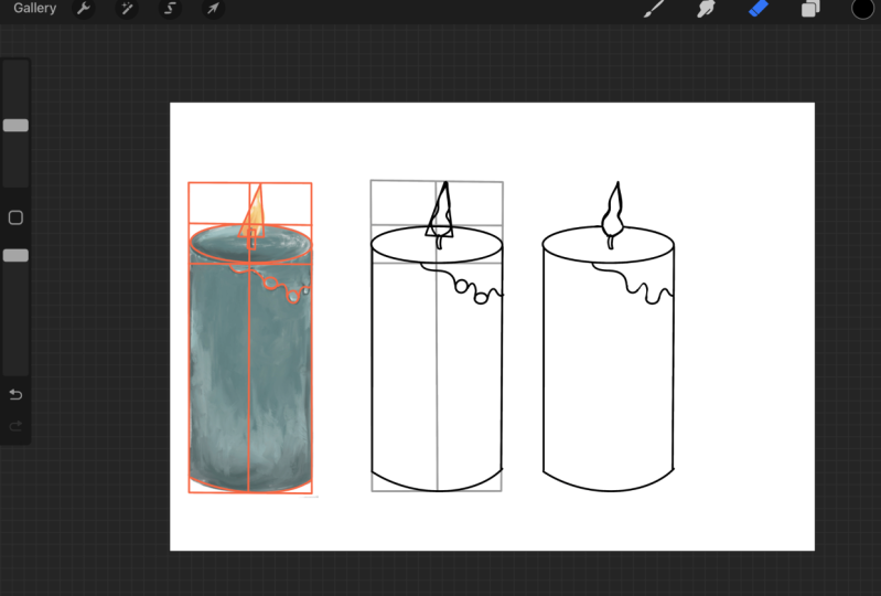 Sketching for Beginners with Overall + Secondary Shapes: 9 Practice ...
