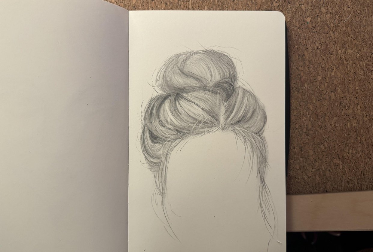 how to draw hair more realistic